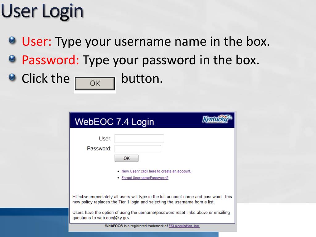 PPT - KCCRB WebEOC Virtual Training Prep PowerPoint Presentation, free ...