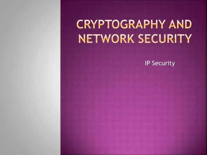 PPT - Cryptography and Network Security PowerPoint Presentation, free ...