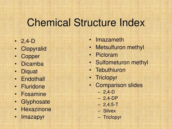 PPT - Chemical Structure Index PowerPoint Presentation, free download ...
