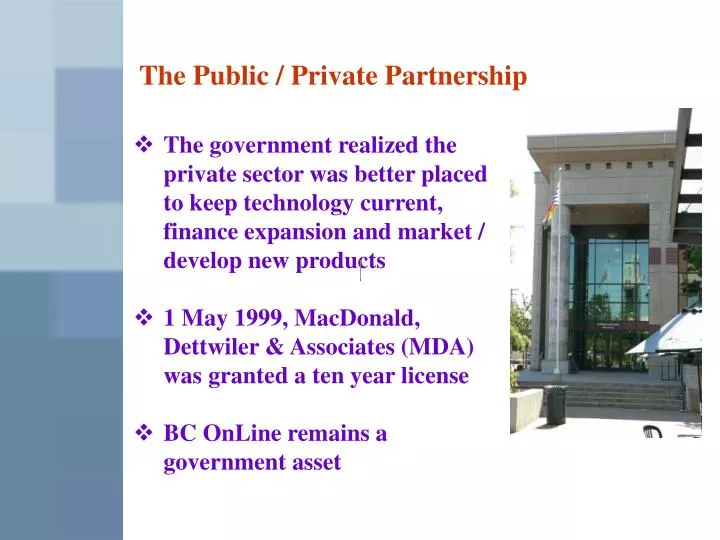 PPT - The Public / Private Partnership PowerPoint Presentation, free ...
