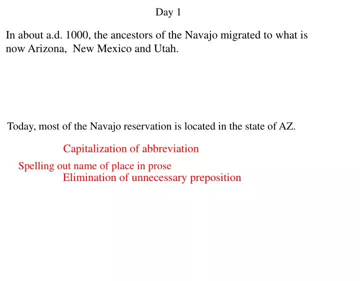 PPT - Day 1 PowerPoint Presentation, free download - ID:6303887