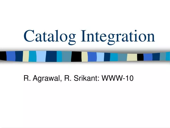 PPT - Catalog Integration PowerPoint Presentation, free download - ID ...