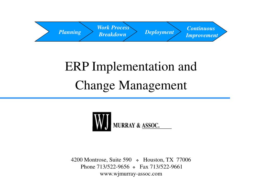 PPT - ERP Implementation and Change Management PowerPoint Presentation ... PPT - ERP Implementation and Change Management PowerPoint Presentation ...