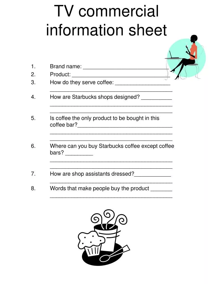 PPT - TV commercial information sheet PowerPoint Presentation, free ...