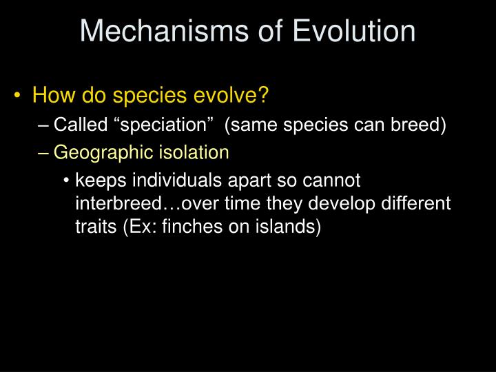 PPT - Unit VI - Evolution PowerPoint Presentation - ID:6305699