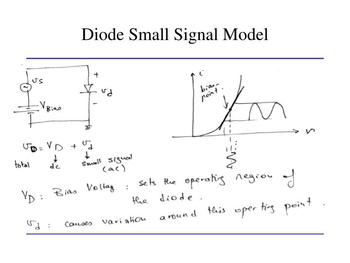 PPT - Lecture 8 Diode Applications and small signal models PowerPoint ...