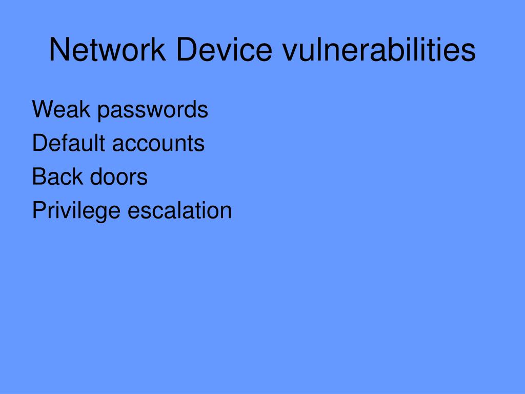 Ppt Network Vulnerabilities And Attacks Powerpoint Presentation Free