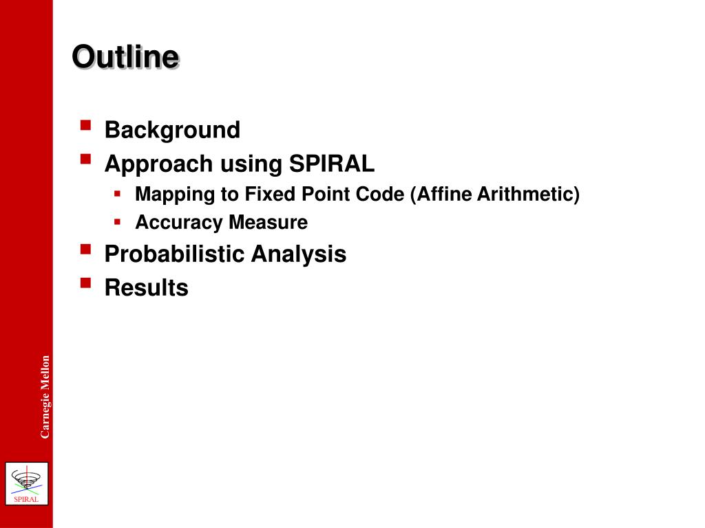 Ppt Adaptive Mapping Of Linear Dsp Algorithms To Fixed Point Arithmetic Powerpoint 7919