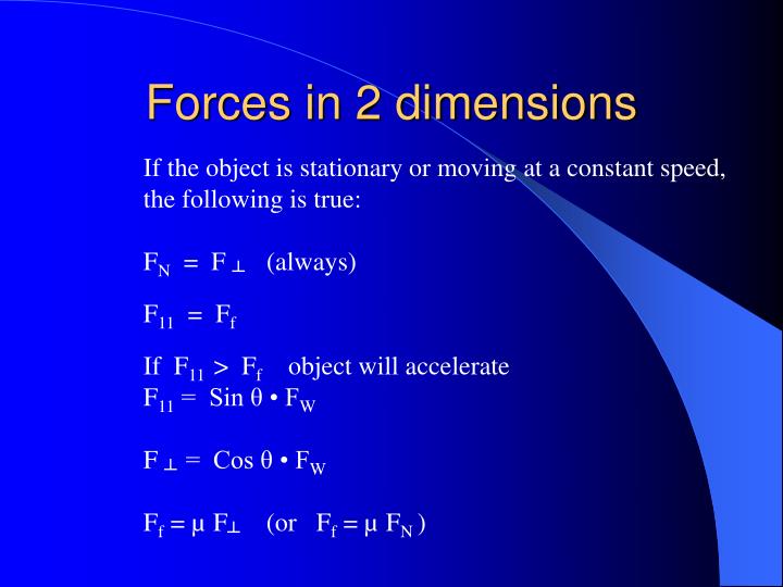 PPT - Forces in 2 Dimensions PowerPoint Presentation - ID:6308549