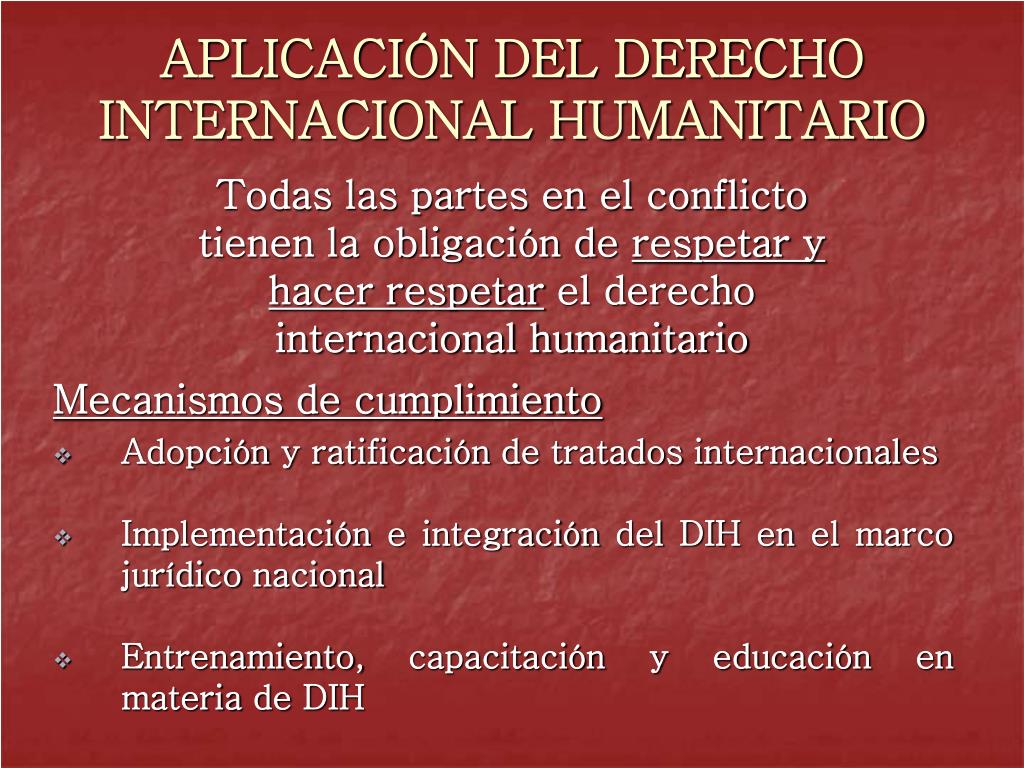 Ppt Derecho Internacional Humanitario Powerpoint Presentation Free