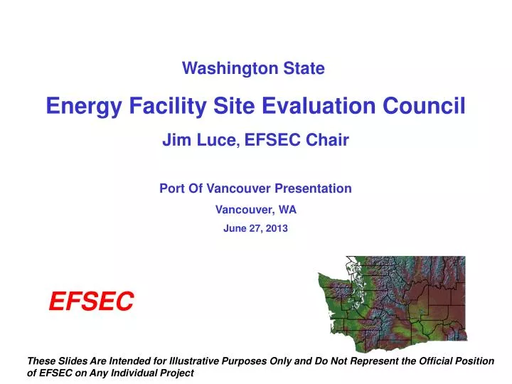 PPT - Washington State Energy Facility Site Evaluation Council Jim Luce ...