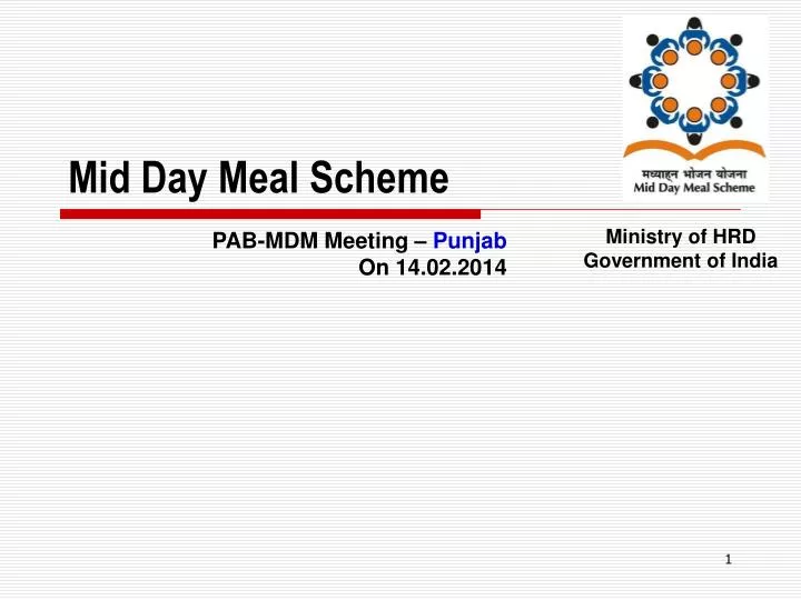 PPT - Mid Day Meal Scheme PowerPoint Presentation, free download - ID ...