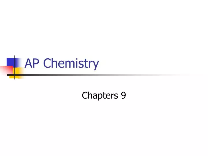PPT - AP Chemistry PowerPoint Presentation, free download - ID:6310429