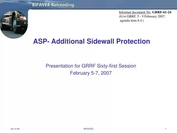 PPT - ASP- Additional Sidewall Protection PowerPoint Presentation, free ...