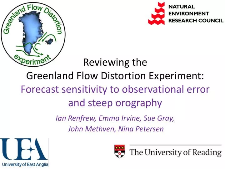 PPT - Ian Renfrew, Emma Irvine, Sue Gray , John Methven, Nina Petersen ...