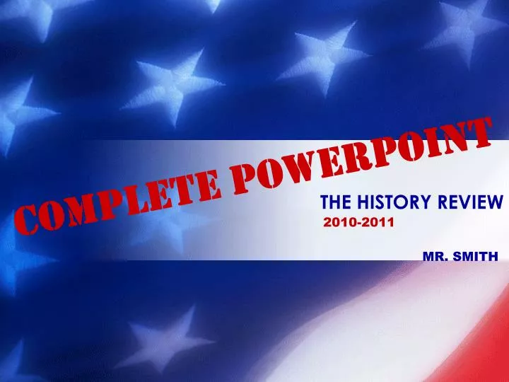 PPT - THE HISTORY REVIEW PowerPoint Presentation, free download - ID ...