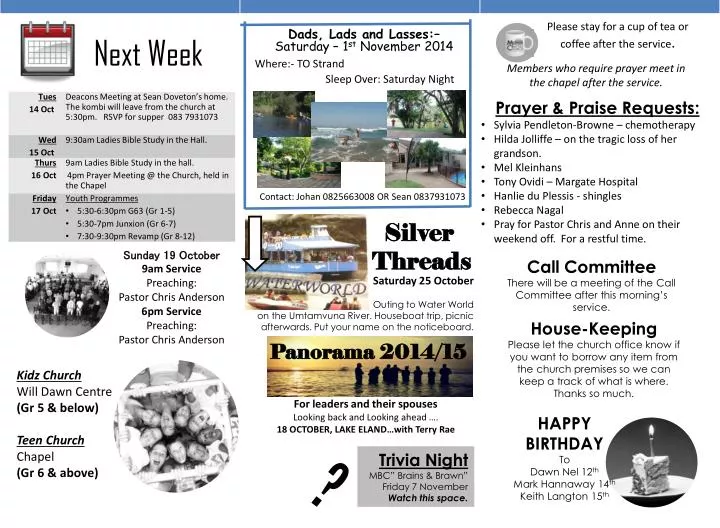 PPT - Next Week PowerPoint Presentation, free download - ID:6312157