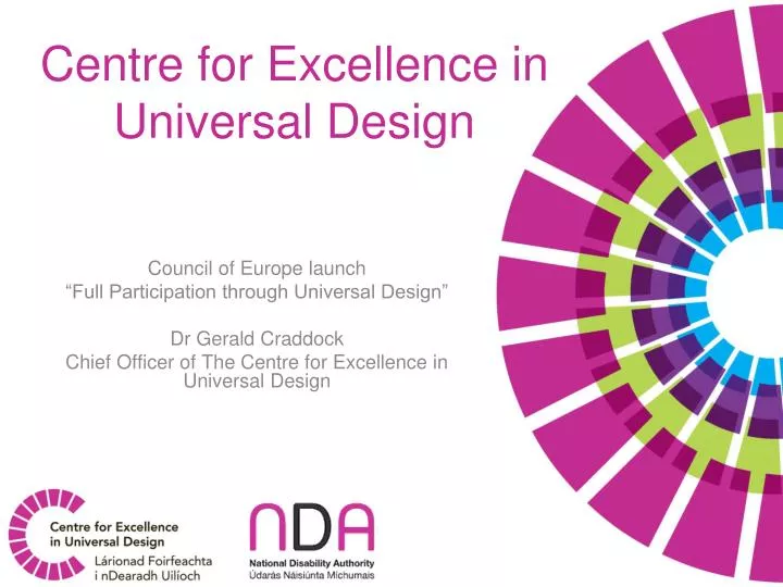 PPT - Centre for Excellence in Universal Design PowerPoint Presentation ...