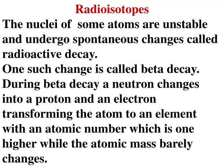 PPT - Radioisotopes PowerPoint Presentation, free download - ID:6314526