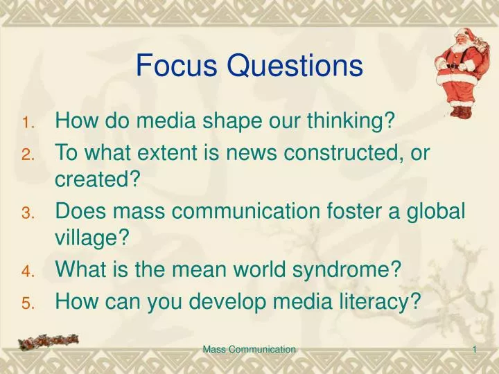 PPT - Focus Questions PowerPoint Presentation, free download - ID:6315612