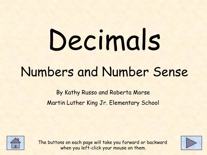 PPT - Decimals Numbers and Number Sense PowerPoint Presentation, free ...