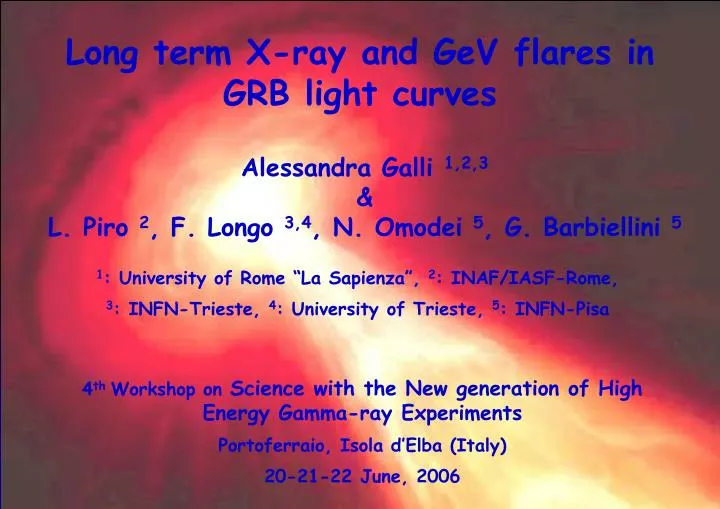 PPT - Long term X-ray and GeV flares in GRB light curves PowerPoint ...