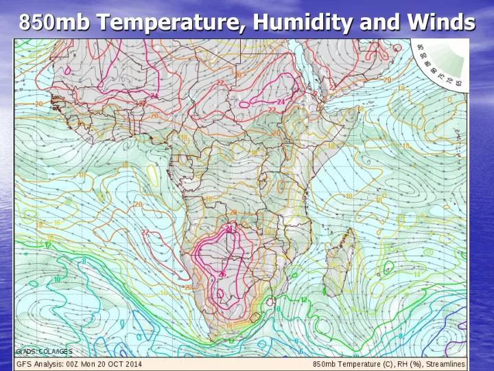 PPT - 850 mb Temperature, Humidity and Winds PowerPoint Presentation ...