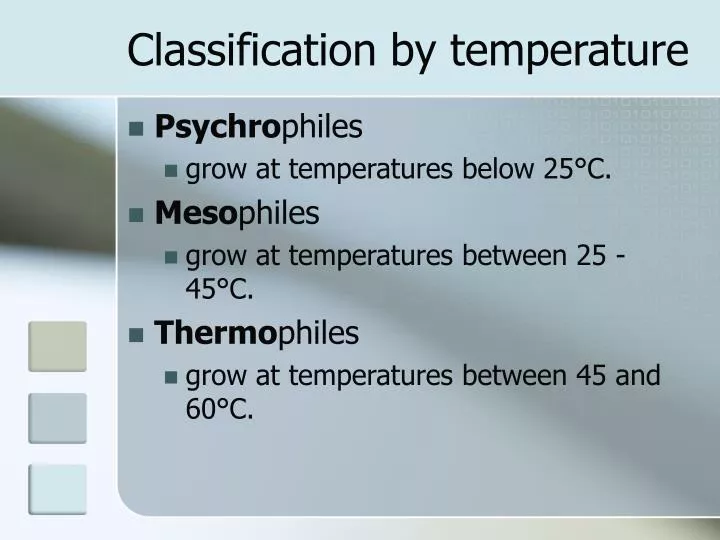 PPT - Classification by temperature PowerPoint Presentation, free ...