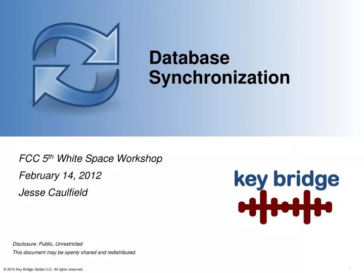 PPT - Database Synchronization PowerPoint Presentation, free download ...
