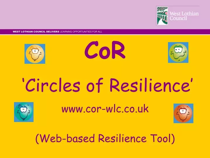 PPT - CoR ‘Circles of Resilience’ cor-wlc.co.uk (Web-based Resilience ...