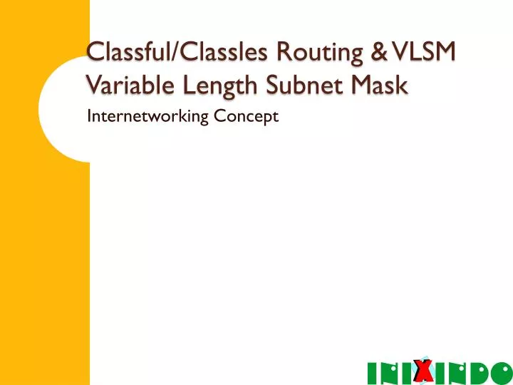 PPT - Classful/Classles Routing & VLSM Variable Length Subnet Mask PowerPoint Presentation - ID ...