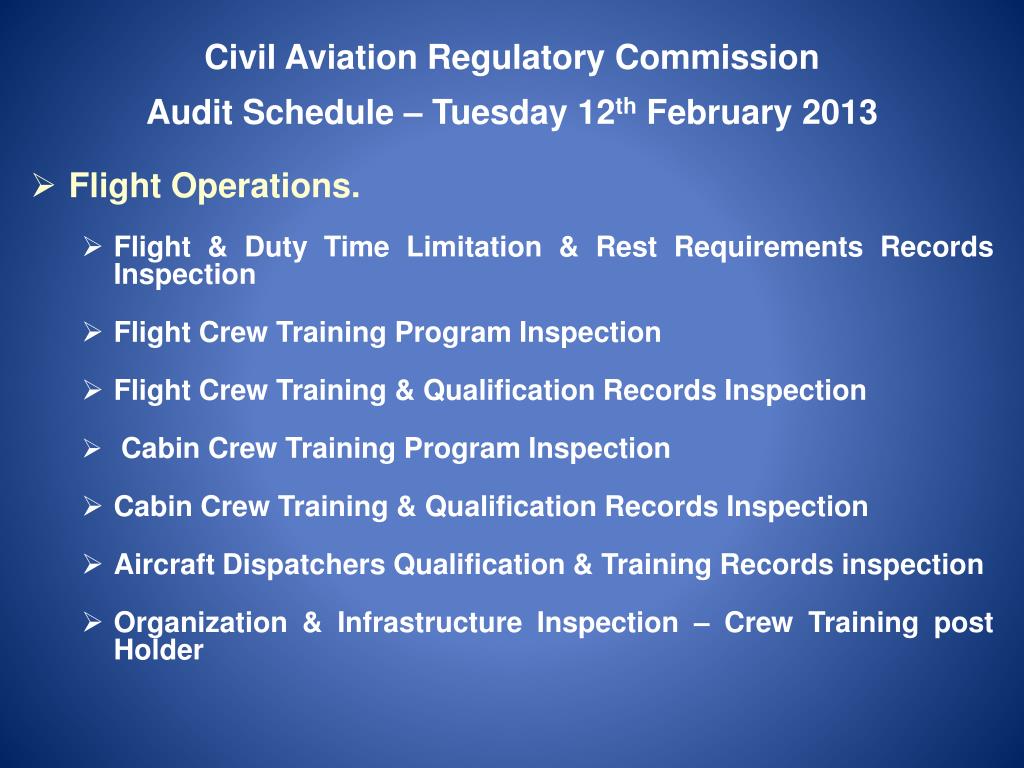 PPT - Civil Aviation Regulatory Commission PowerPoint Presentation ...