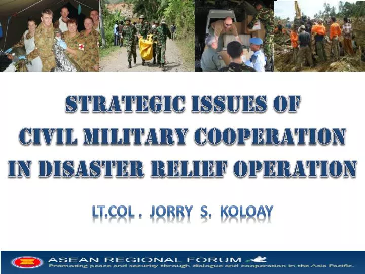 PPT - S trategic issues of Civil military cooperation In disaster ...