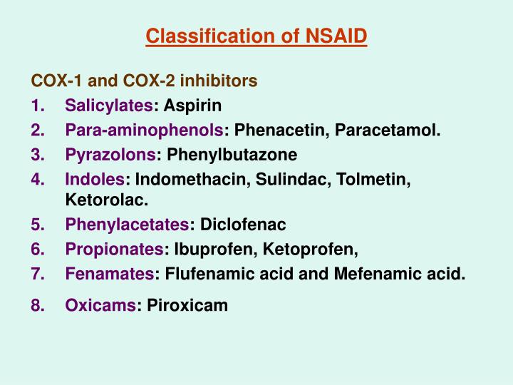 PPT - Non-steroidal Anti-inflammatory Drugs PowerPoint Presentation ...