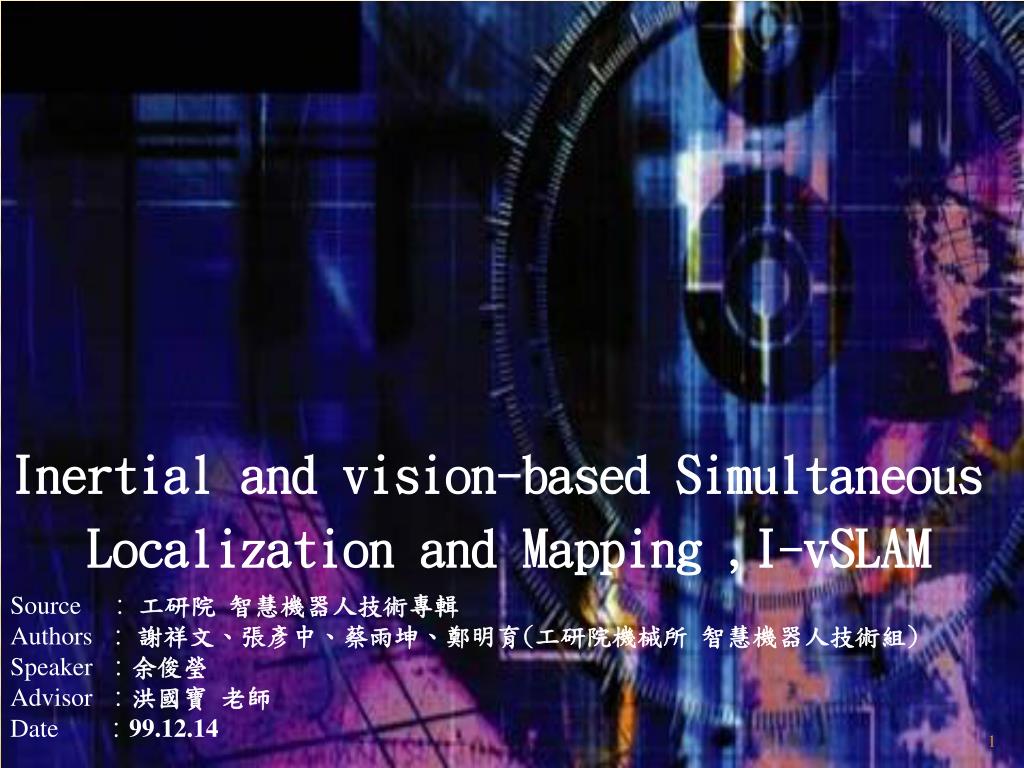 Ppt Inertial And Vision Based Simultaneous Localization And Mapping I Vslam Powerpoint