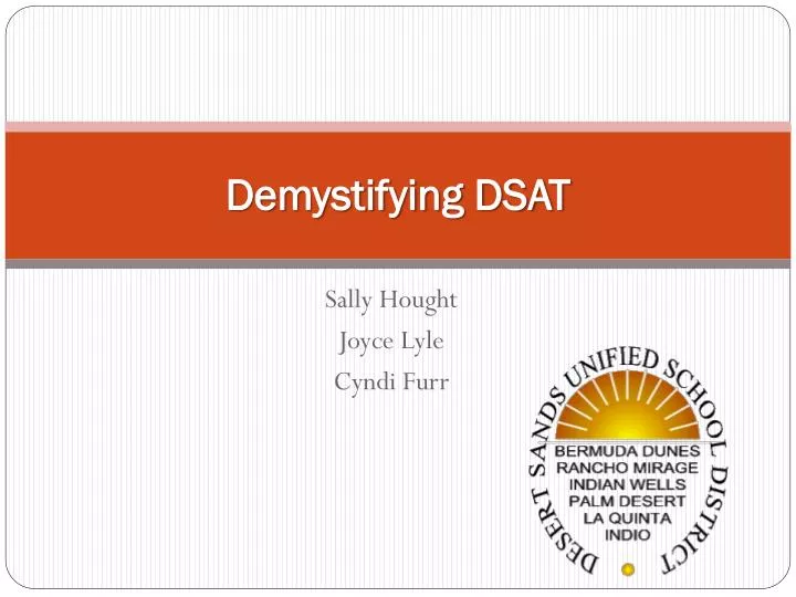 PPT - Demystifying DSAT PowerPoint Presentation, free download - ID:6326700