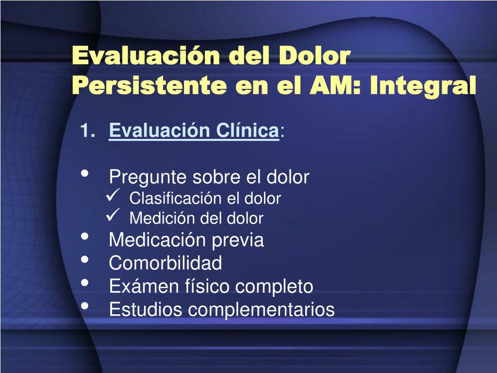 PPT - Dolor Persistente en el Adulto Mayor PowerPoint Presentation ...