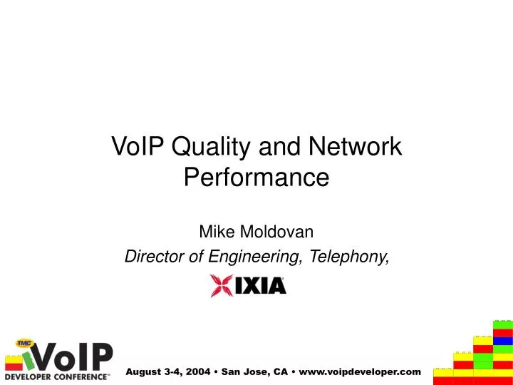 PPT - VoIP Quality and Network Performance PowerPoint Presentation ...