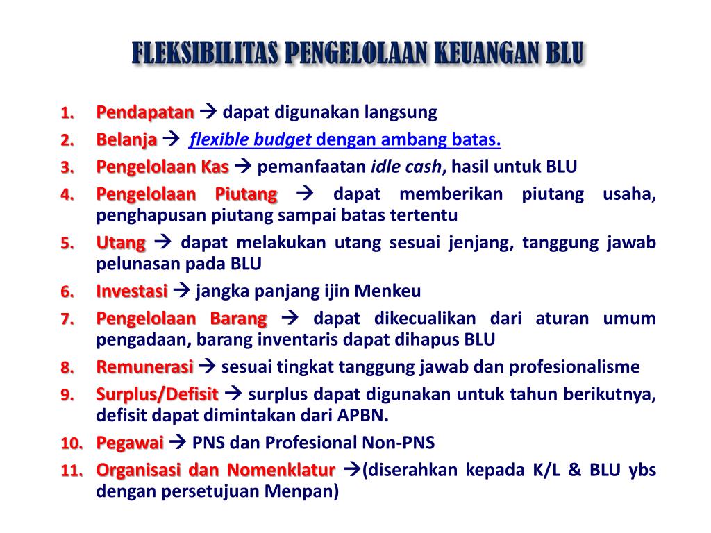 PPT - DIREKTORAT PEMBINAAN PENGELOLAA N KEUANGAN BADAN LAYANAN UMUM ...