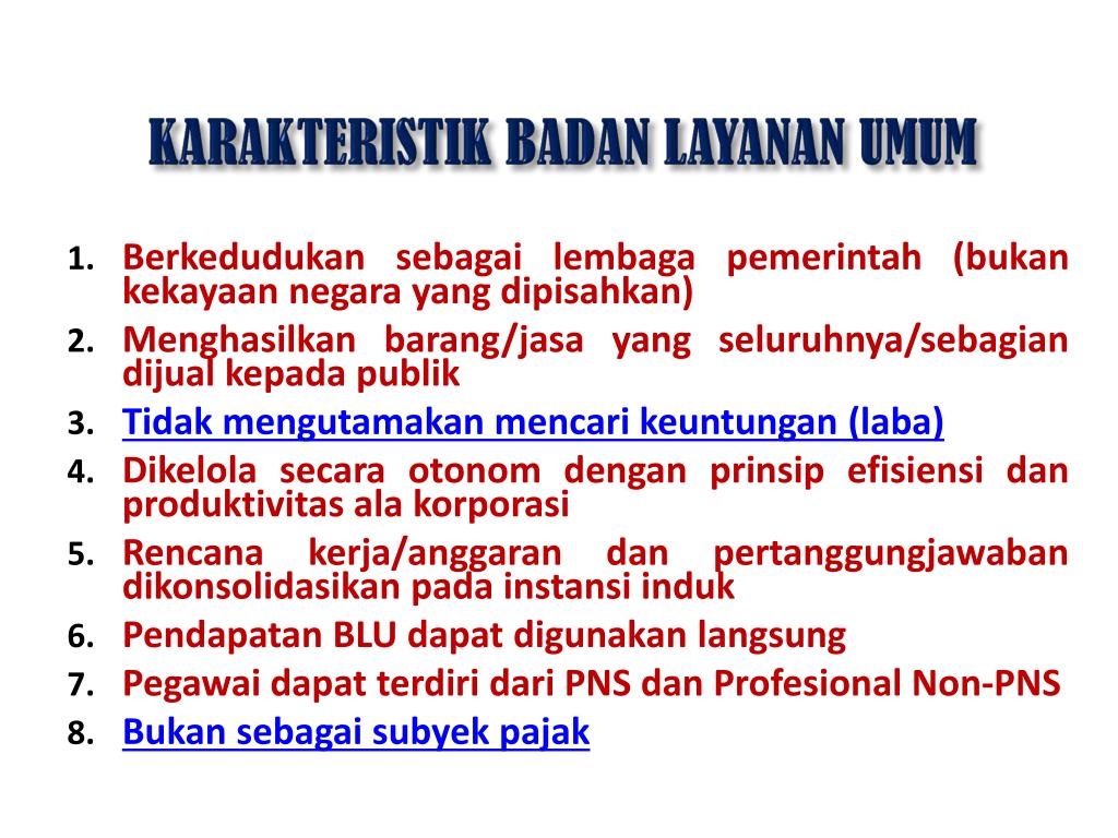 PPT - DIREKTORAT PEMBINAAN PENGELOLAA N KEUANGAN BADAN LAYANAN UMUM ...