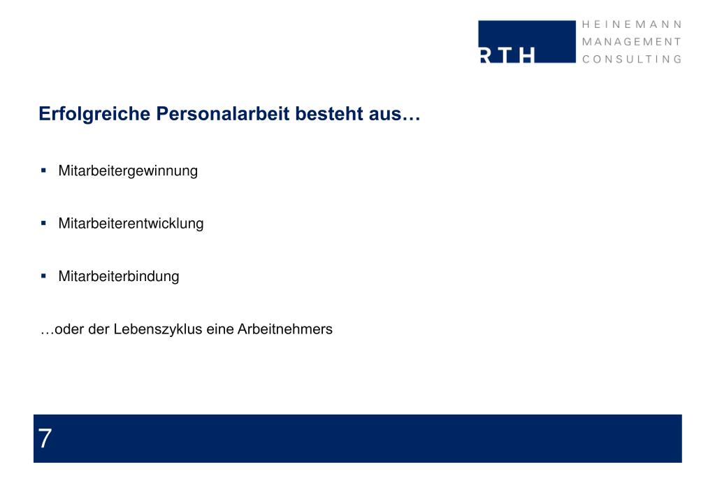 PPT - Erfolgreiche Personalarbeit der Zukunft - Die Brücke zwischen ...