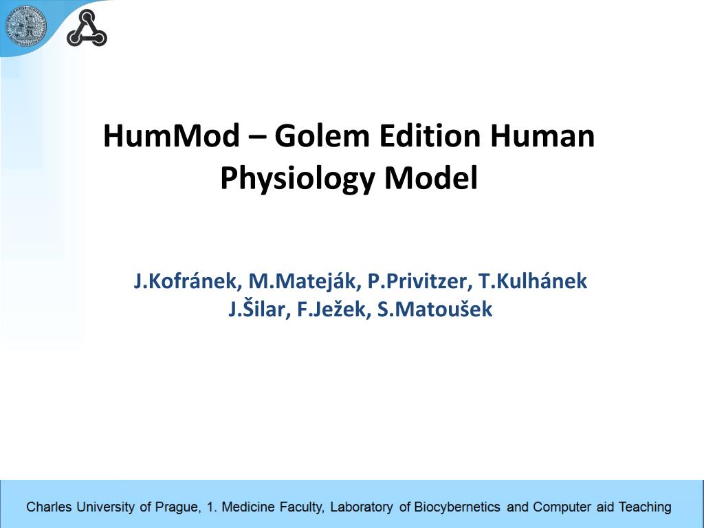 PPT - HumMod – Golem Edition Human Physiology Model PowerPoint ... PPT - HumMod – Golem Edition Human Physiology Model PowerPoint ...