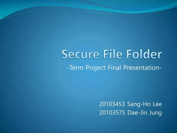 PPT - Secure File Folder PowerPoint Presentation, free download - ID ...