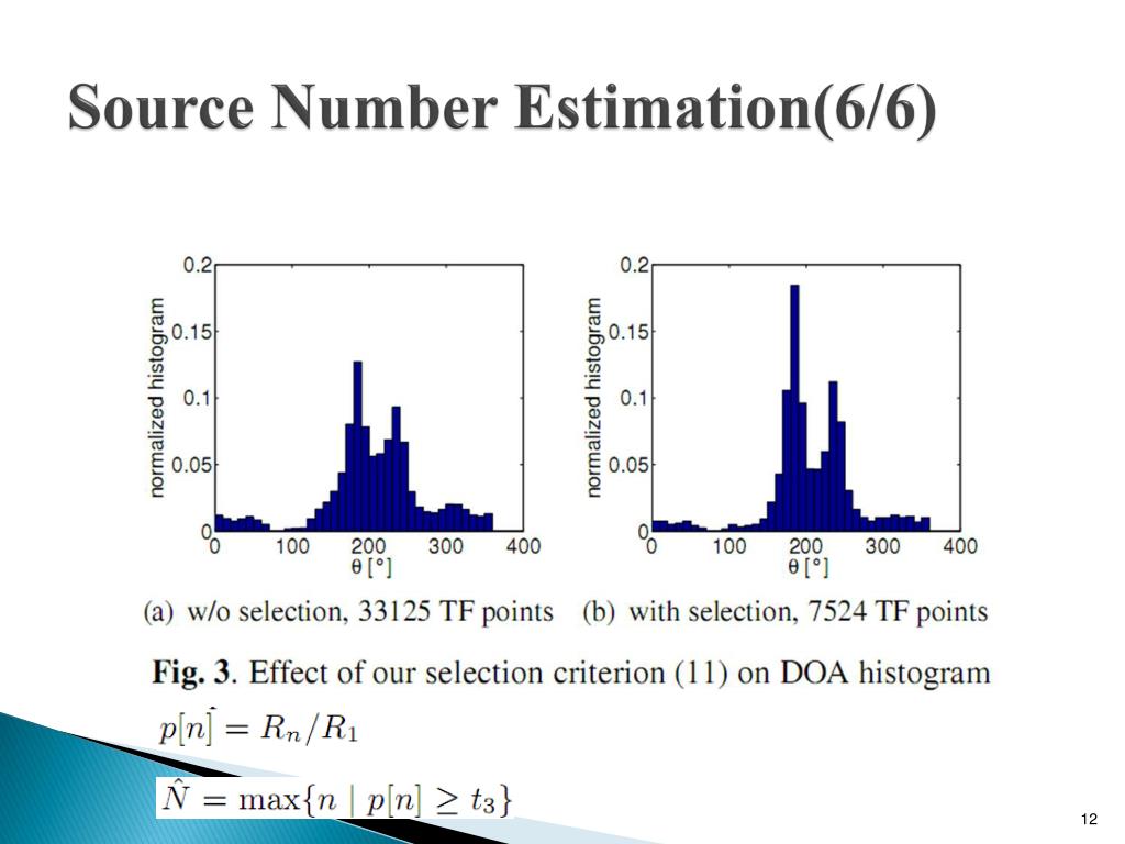 Ppt Source Number Estimation And Clustering For Undetermined Blind Source Separation 9801