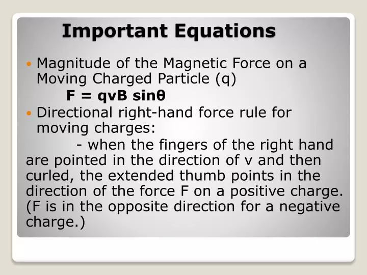 PPT - Important Equations PowerPoint Presentation, free download - ID ...
