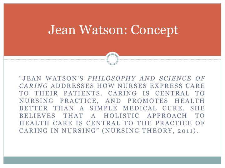 PPT - The Philosophy and Science of Caring Jean Watson, PhD, RN, AHN-BC ...