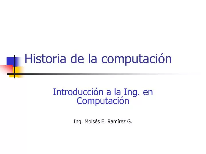 PPT - Historia de la computación PowerPoint Presentation, free download - ID:6332640