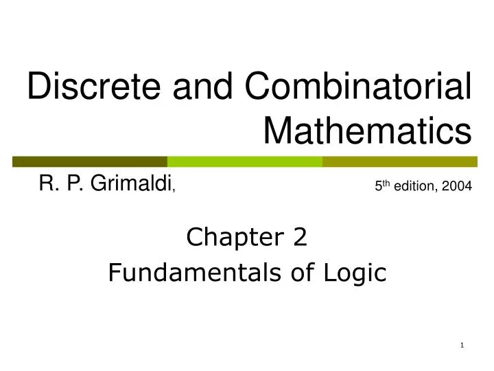 PPT - Chapter 2 Fundamentals of Logic PowerPoint Presentation, free ... PPT - Chapter 2 Fundamentals of Logic PowerPoint Presentation, free ...