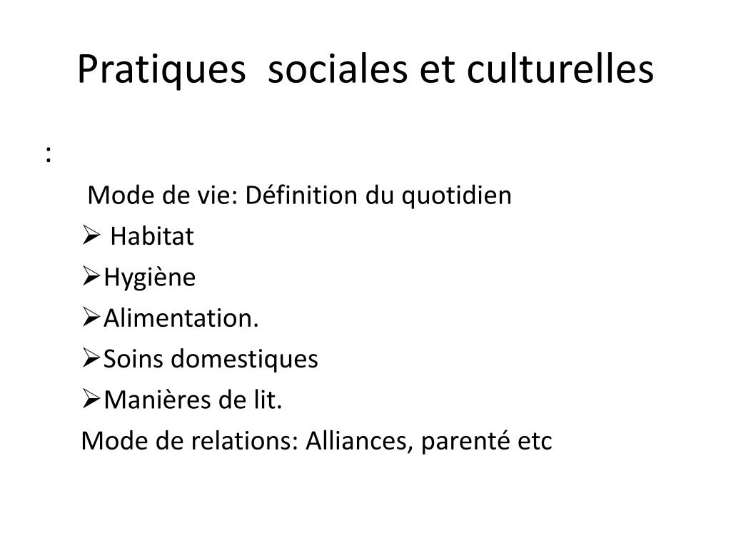Ppt Les Pratiques Sociales Ayant Un Impact Sur La Santé Powerpoint