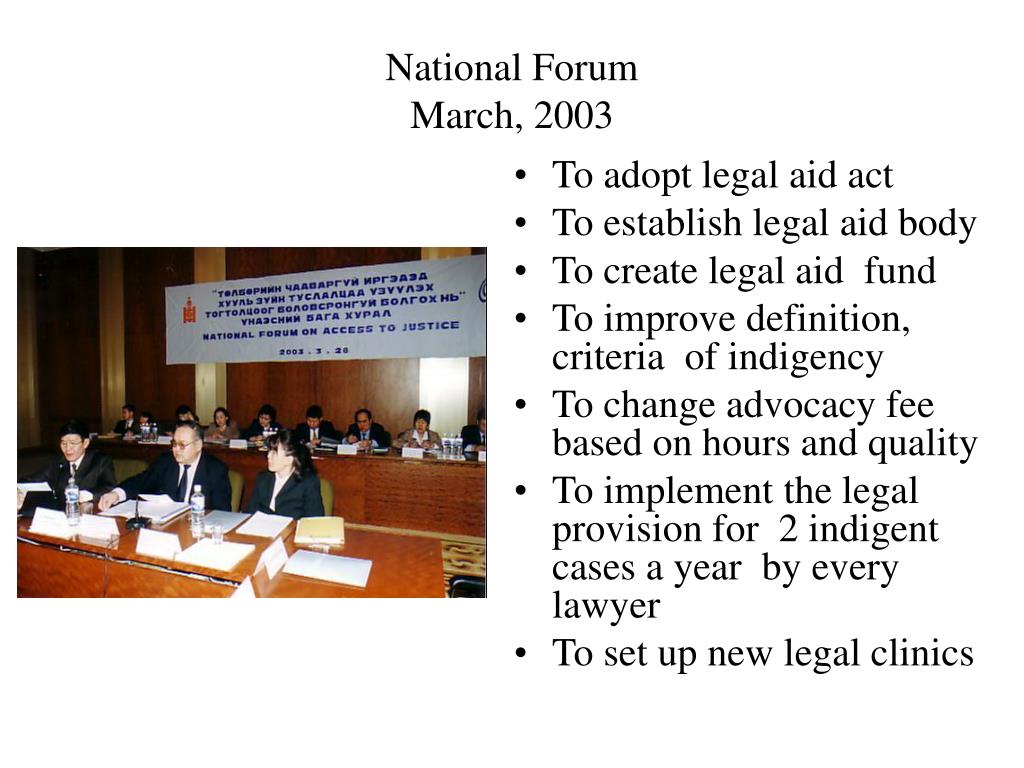 PPT - CURRENT NATIONAL SYSTEM LEGAL AID TO THE INDIGENT PowerPoint ...